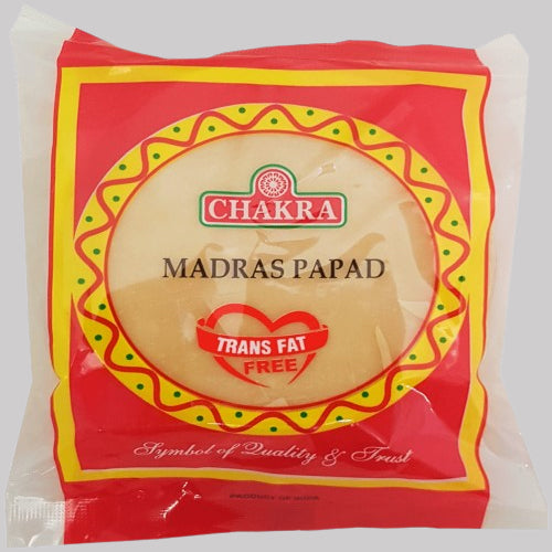 CHAKRA/PANKAJ MADRAS PAPAD 200G – Khyber Spice Invader